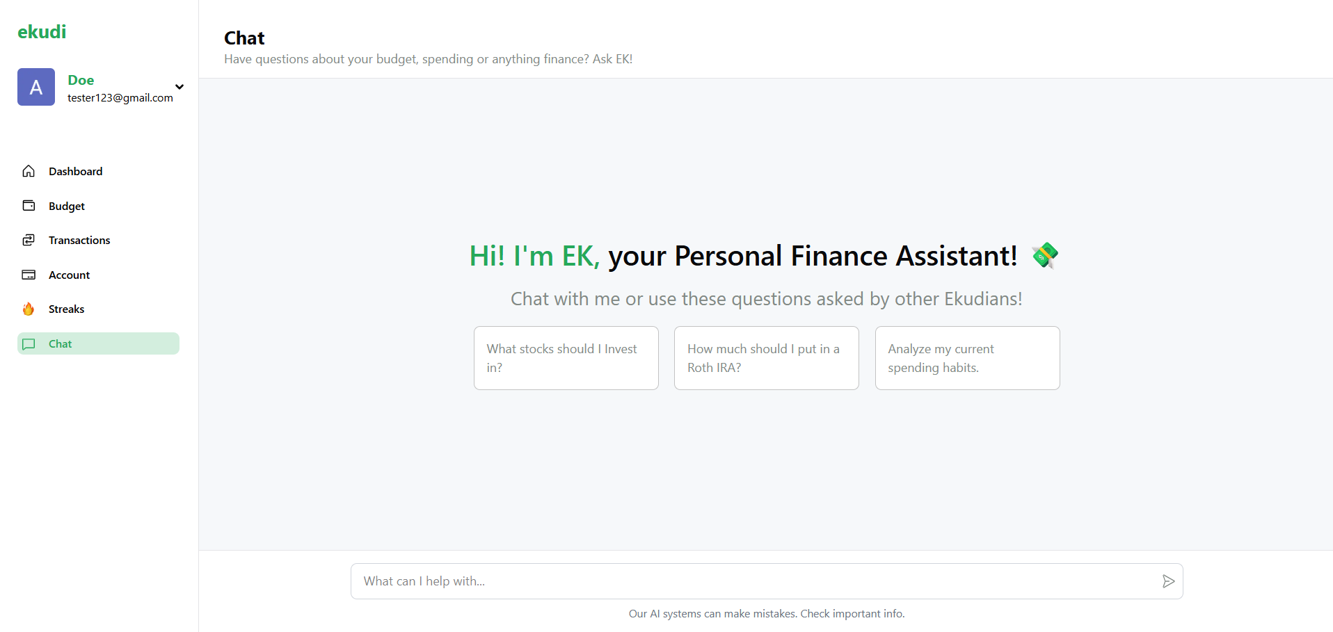 Ekudi: Your Personal Finance Companion